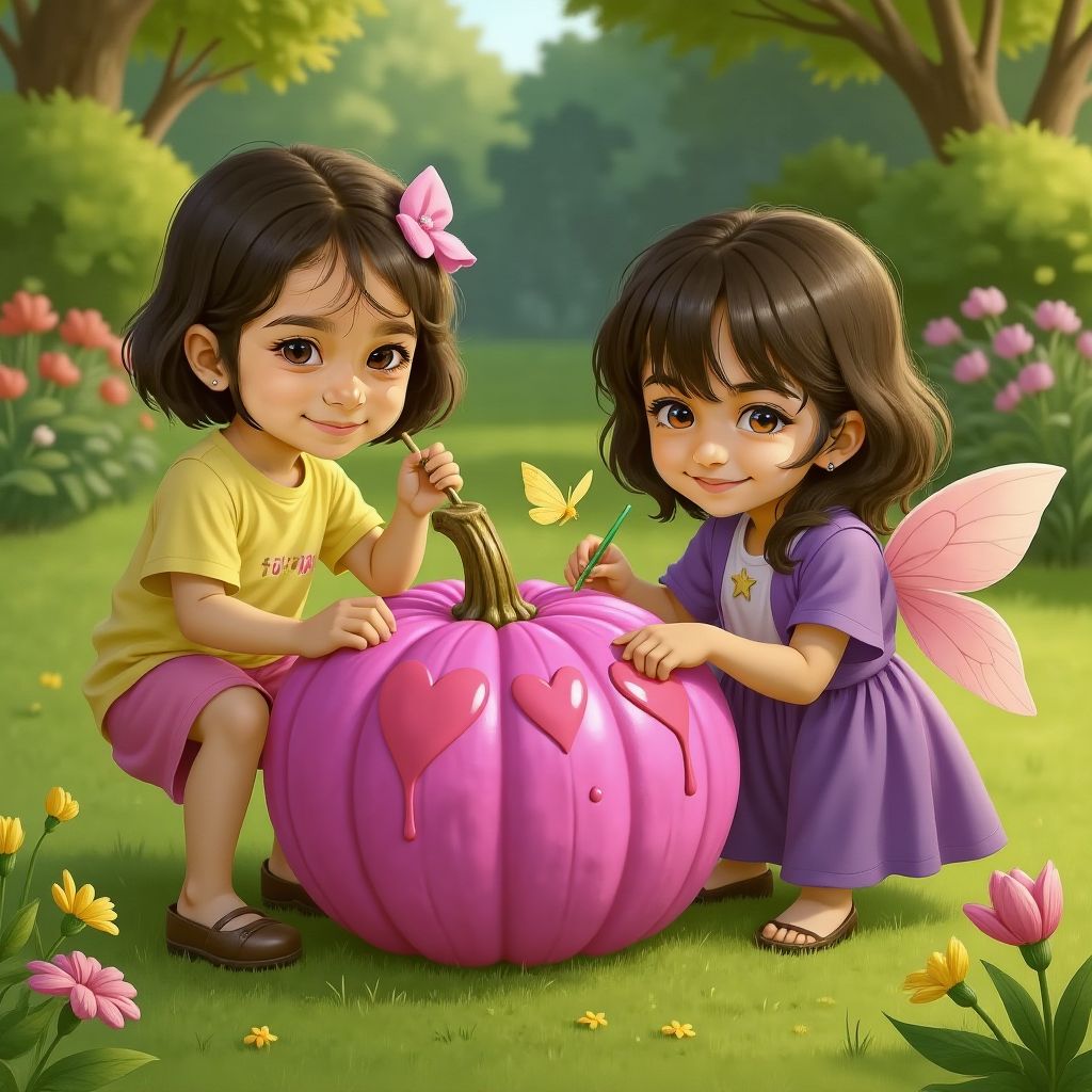 Childbook.ai - Samara, Sara and the missing pumpkin