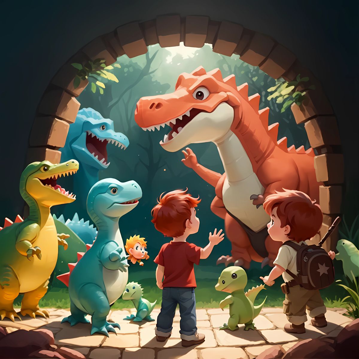 Childbook.ai - Peter and the Baby Dinosaur Pals