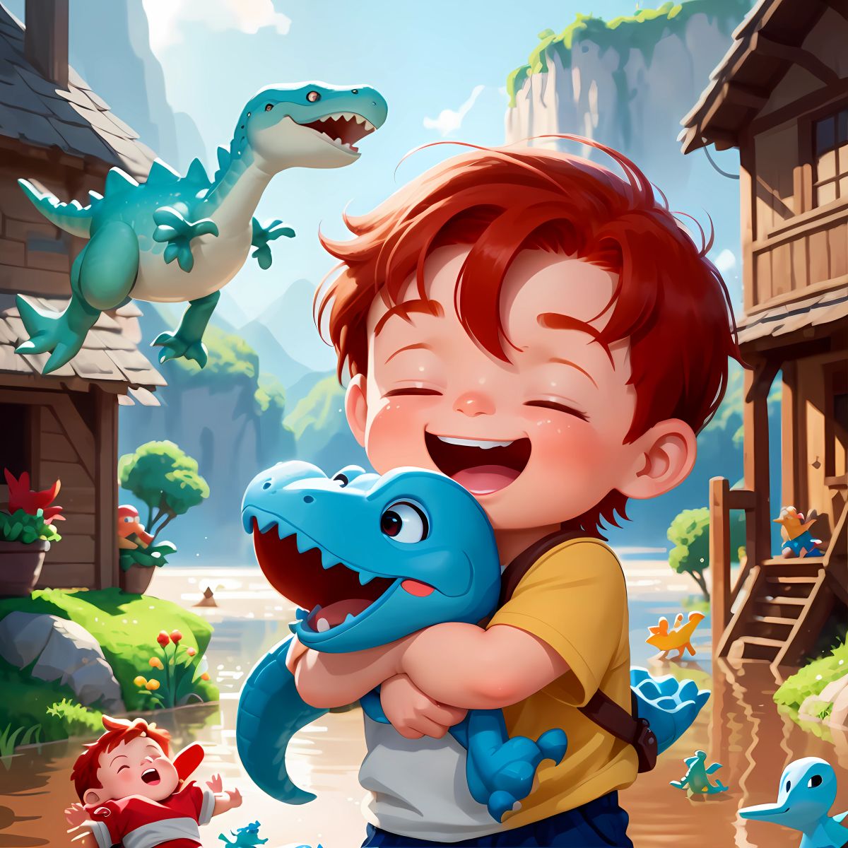 Childbook.ai - Peter and the Baby Dinosaur Pals