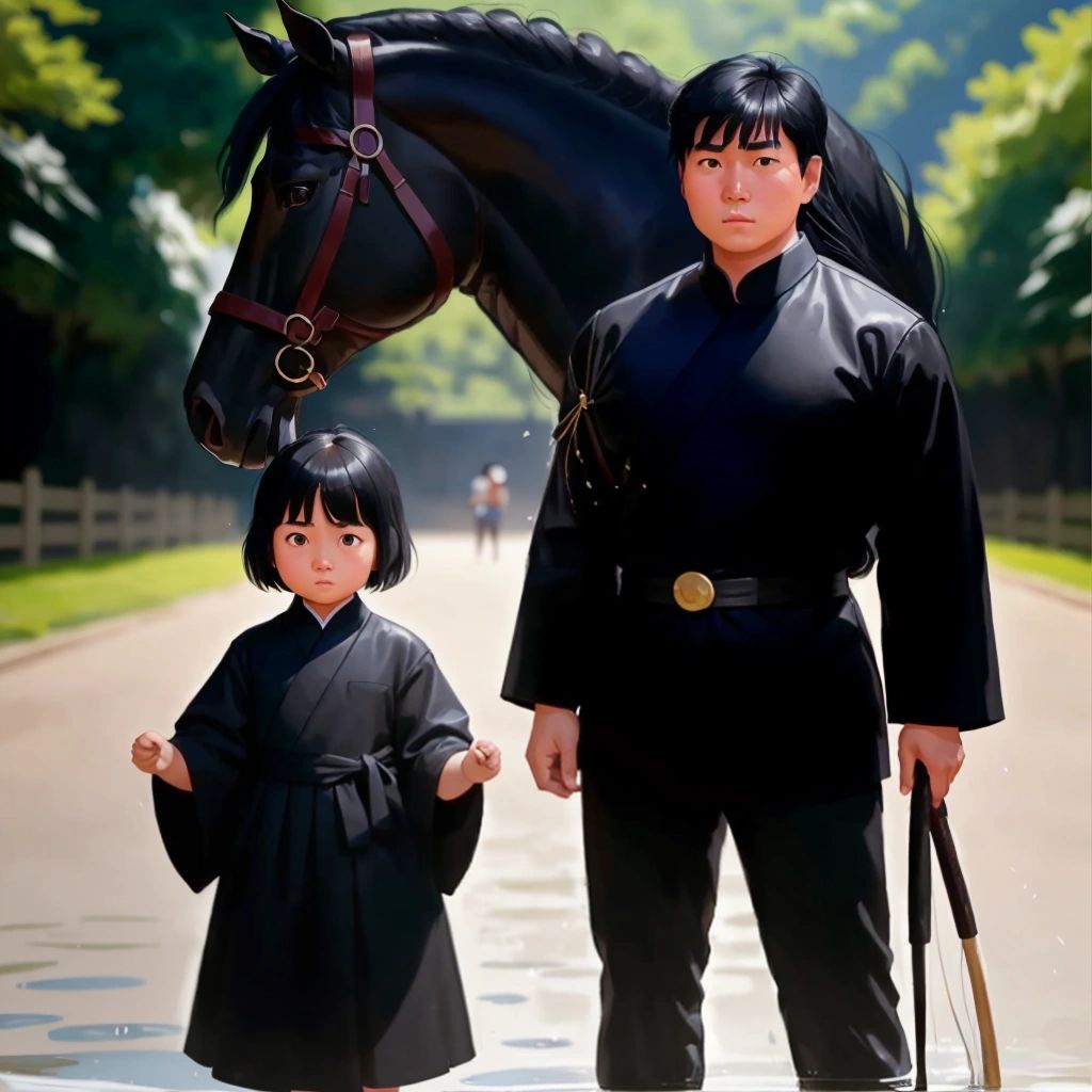 Childbook.ai - King Dada & Princess Maya Fight The Evil Horse