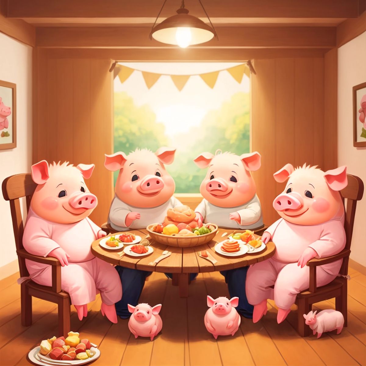 Childbook.ai - Piggly Pigs Celebration Day!