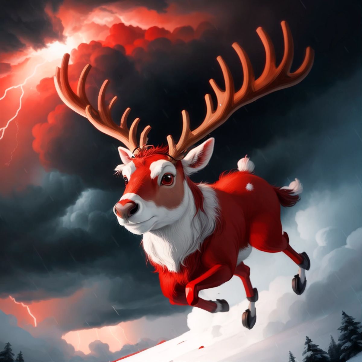 Childbook.ai - Rudoph The Rein Nose Reindeer