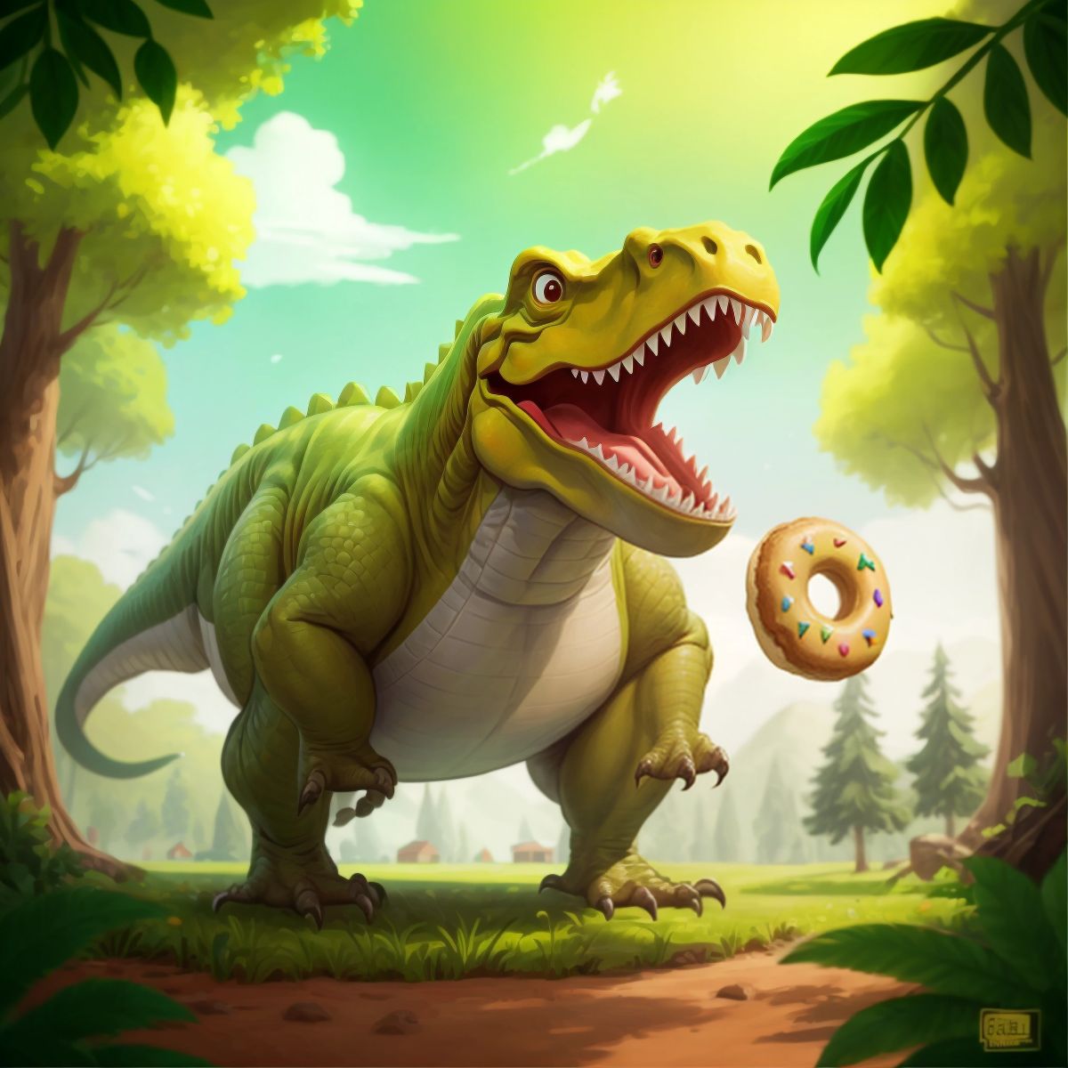 Childbook.ai - Dinosaurs Love Donuts