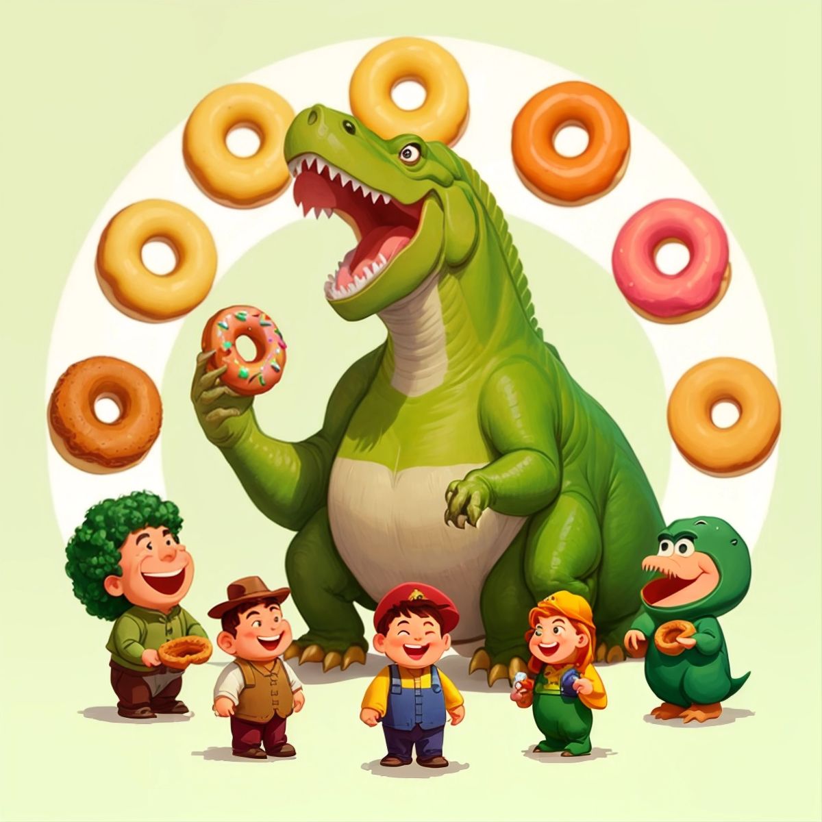 Childbook.ai - Dinosaurs Love Donuts