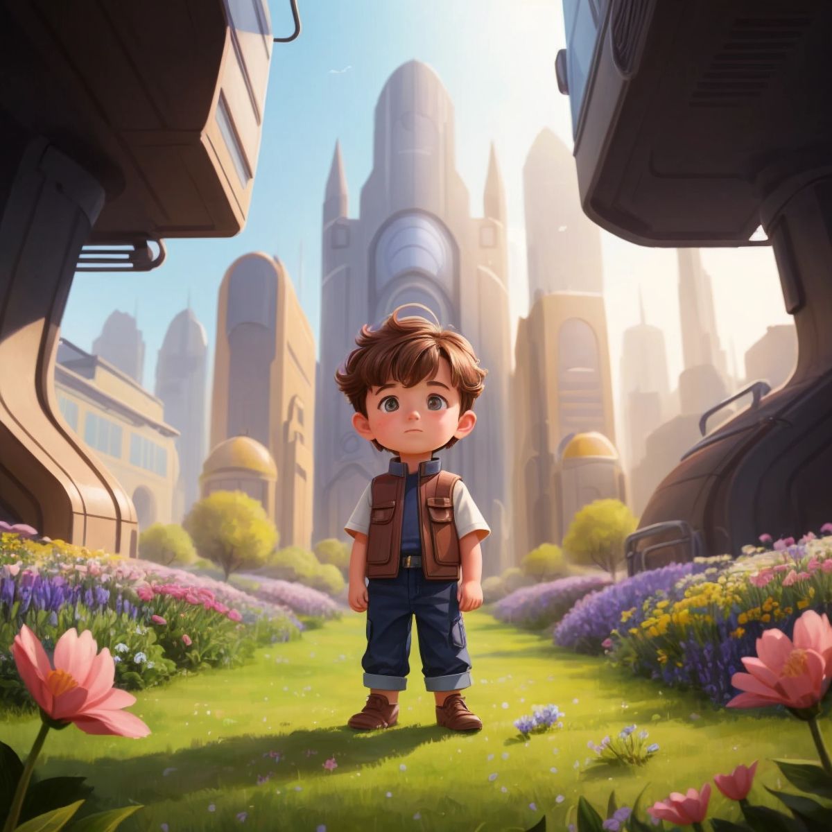 Childbook.ai - The Time Triad: Journey of the Young Adventurers"