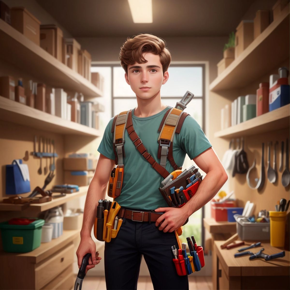 Childbook.ai - A Tale of Sparky the Electrician: Lighting Up Serenity Pines