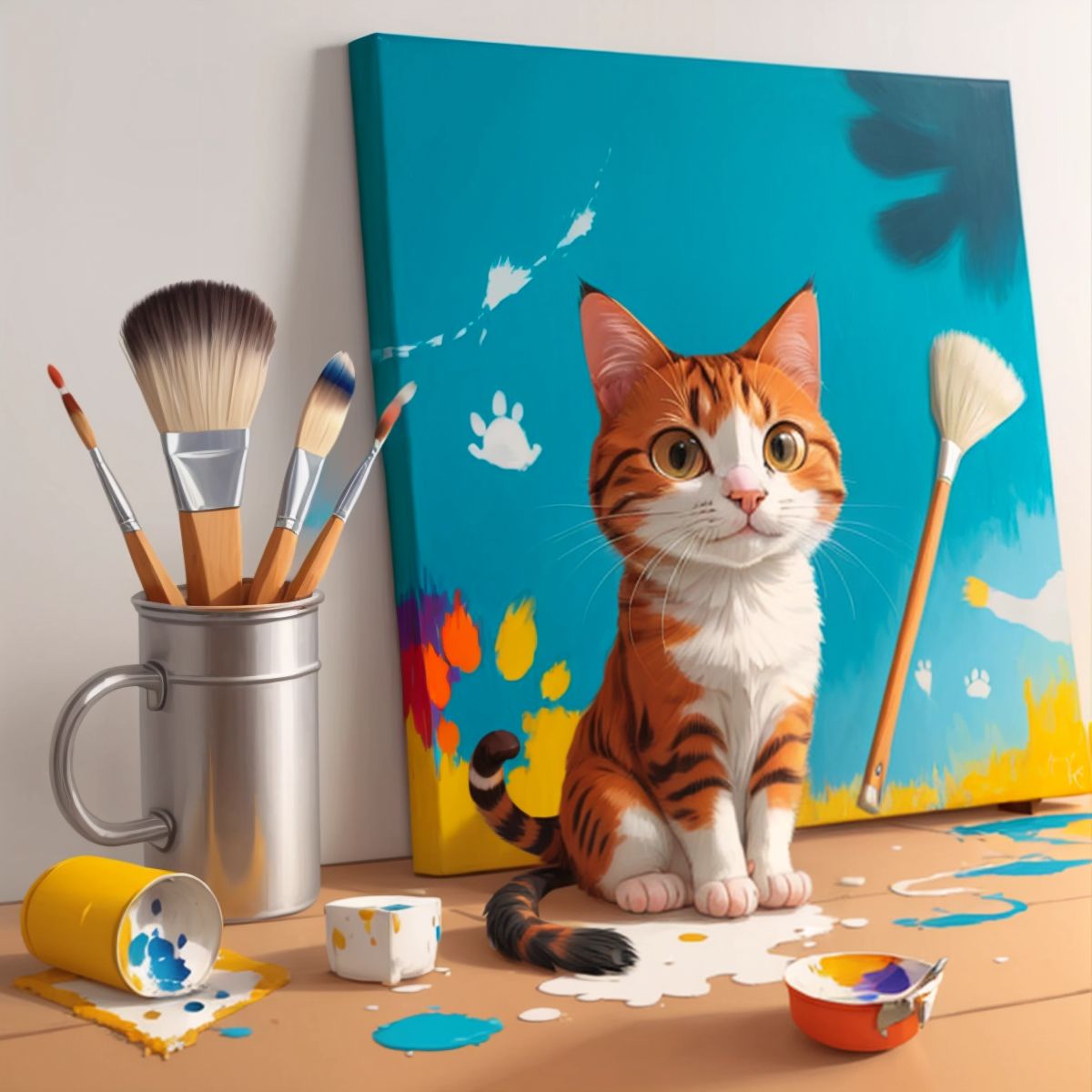 Childbook.ai - “ALIF and Mittens: A Painting Adventure”.