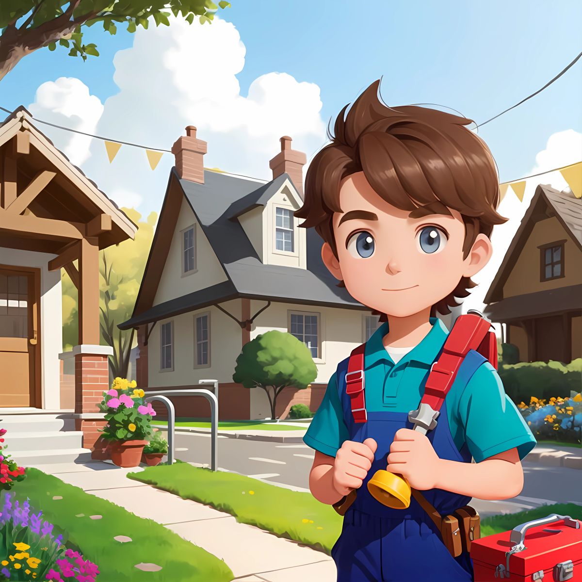 Childbook.ai - Peter the Plumber's Watery Day