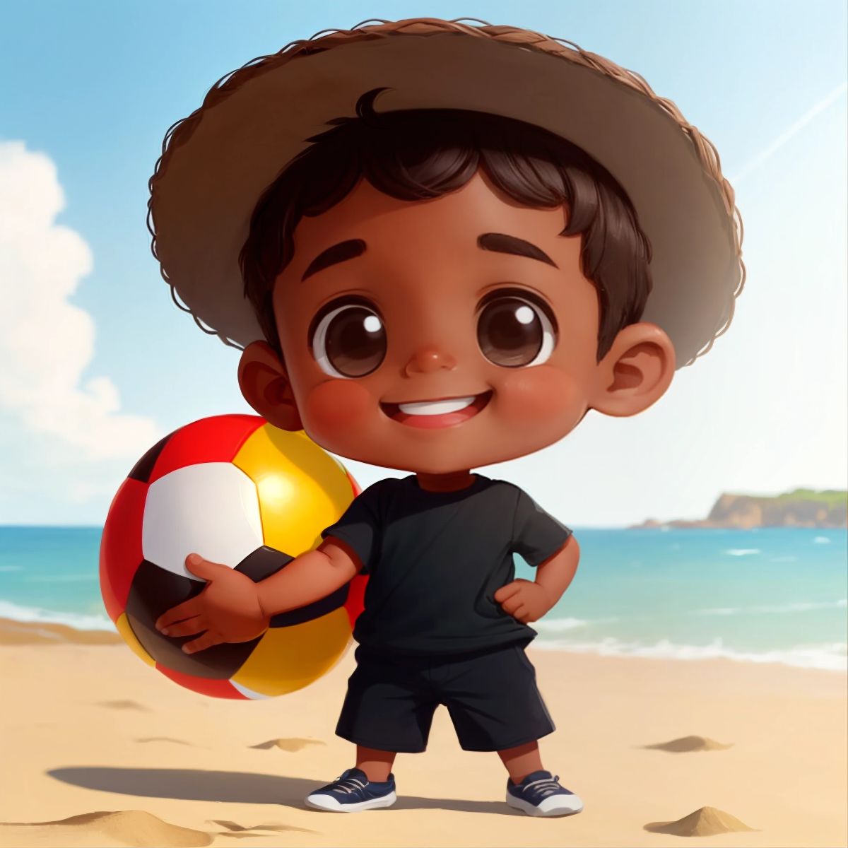 Childbook.ai - Dominic and Cameron's Day at the Beach