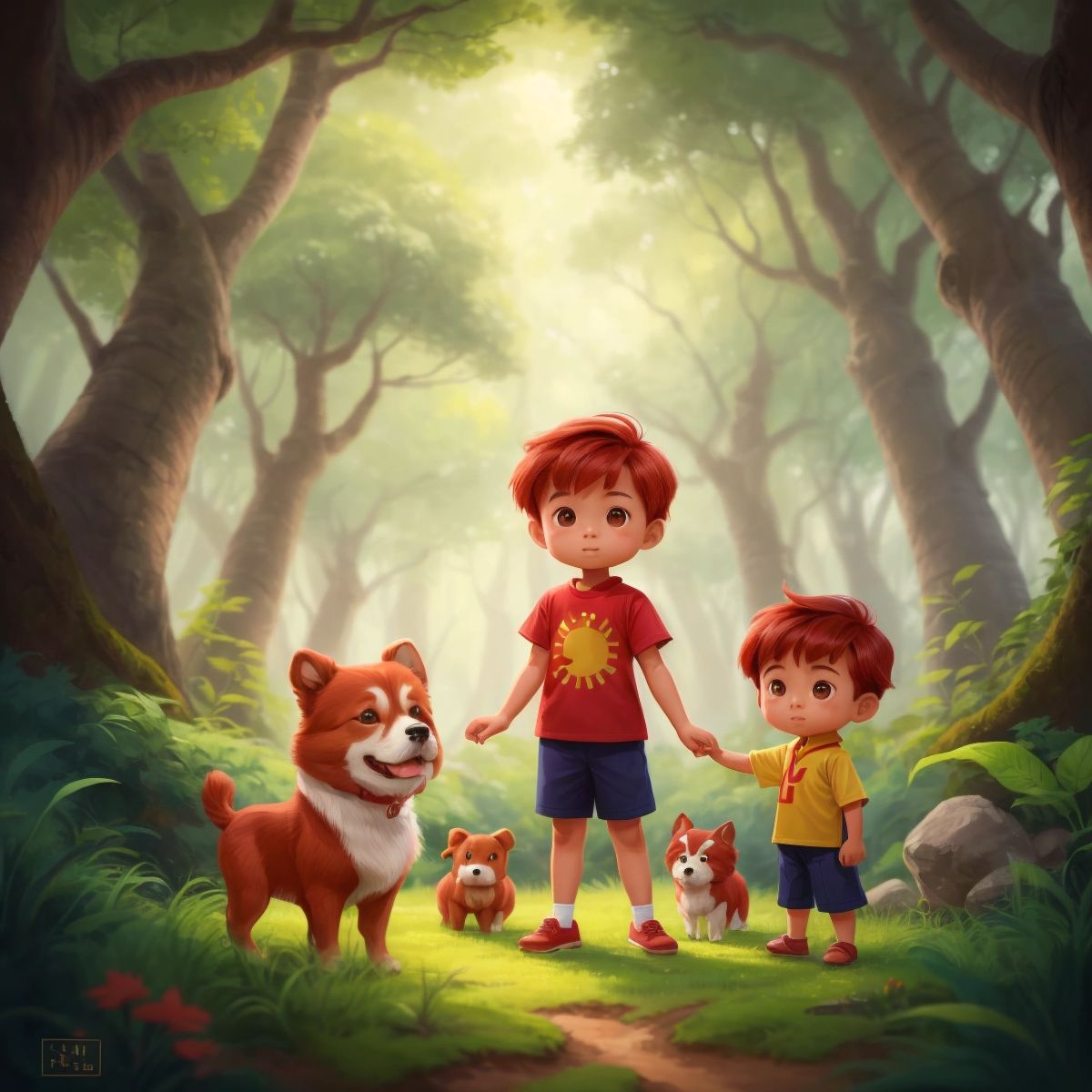 Childbook.ai - Alyson and Lee, Protectors of the Forest