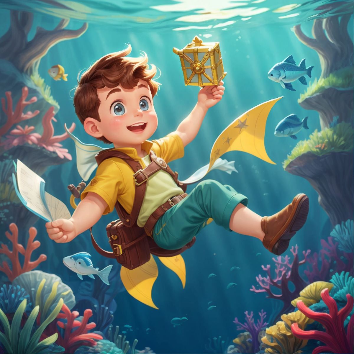 Childbook.ai - Sammy’s Treasure Hunt, A Seaside Adventure