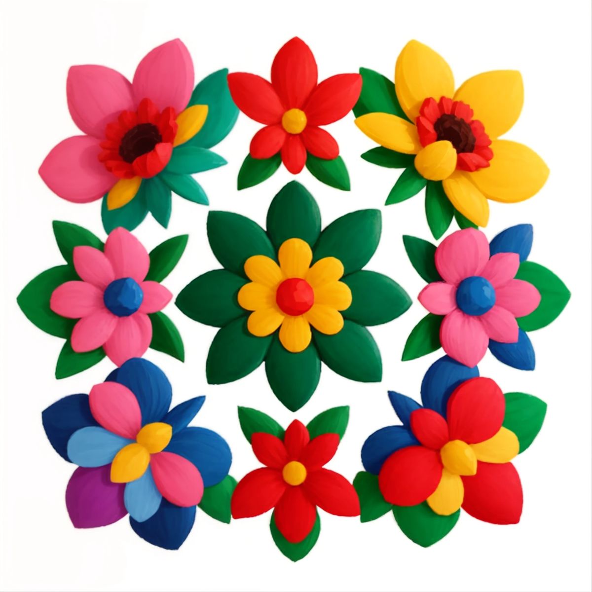 Childbook.ai - The wonderful world of building blocks flowers