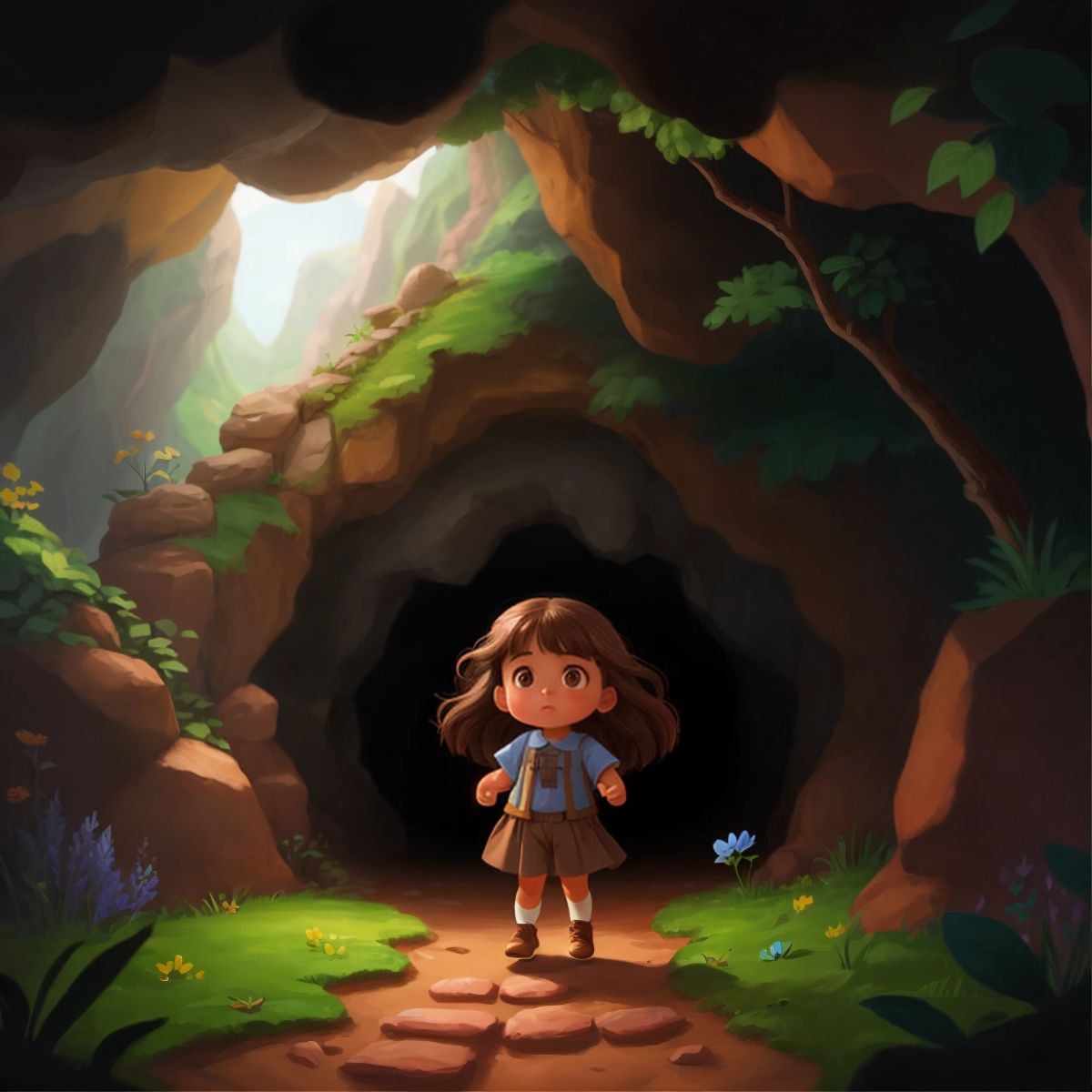 Childbook.ai - Jade, the brave and adventurous little explorer
