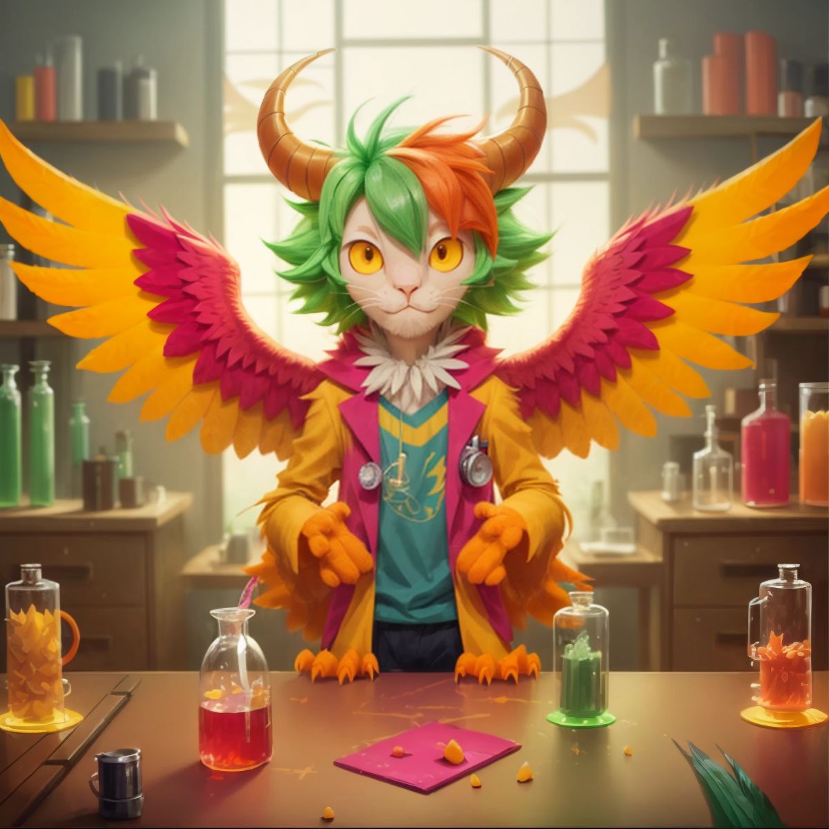 Childbook.ai - The Pink Gremlin under the sink