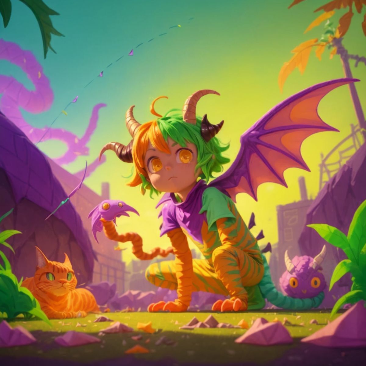 Childbook.ai - The Pink Gremlin under the sink