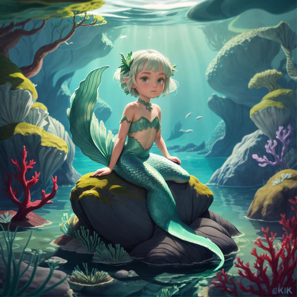 Childbook.ai - Cleo among the sea