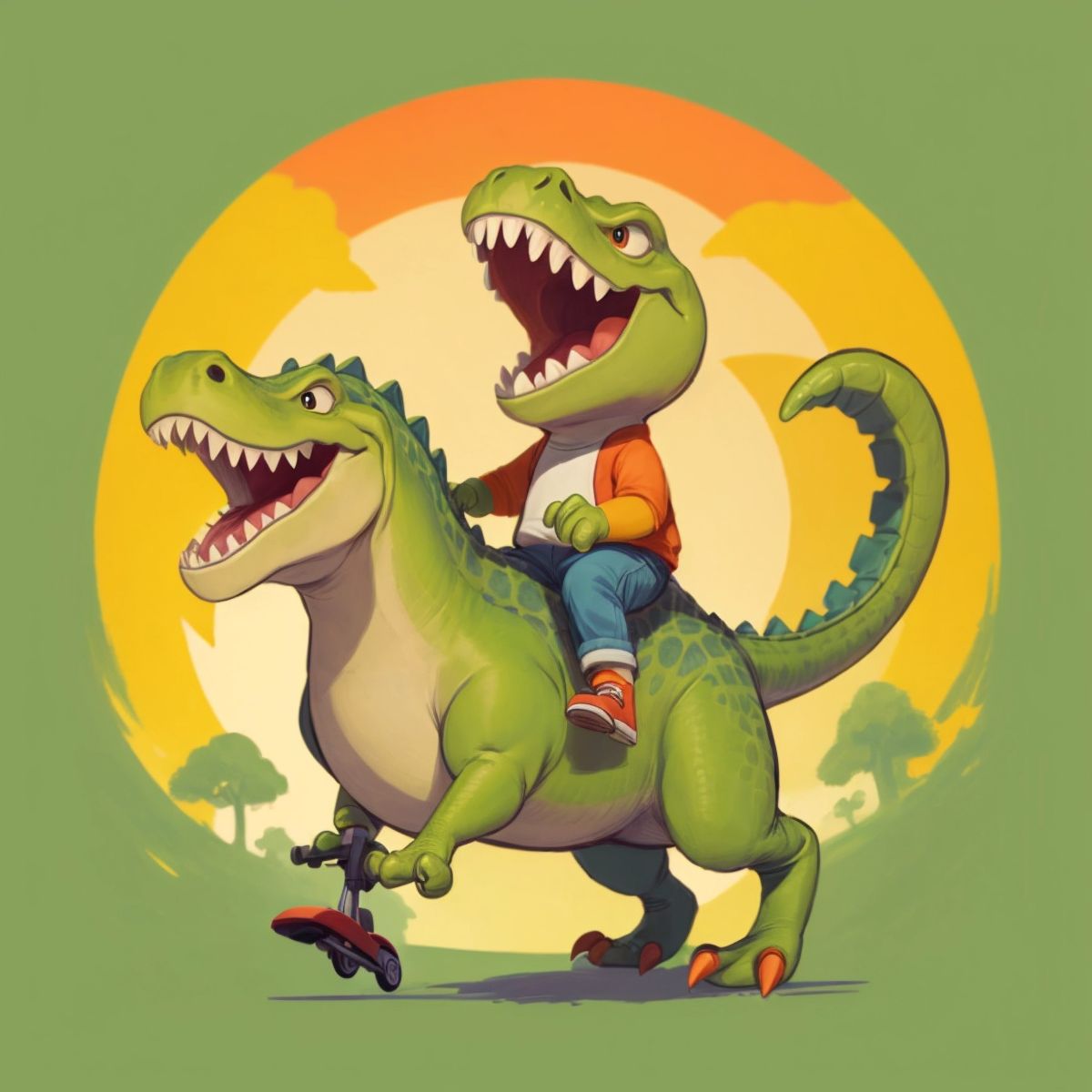 Childbook.ai - Chomper Rex, Pizza Eater.