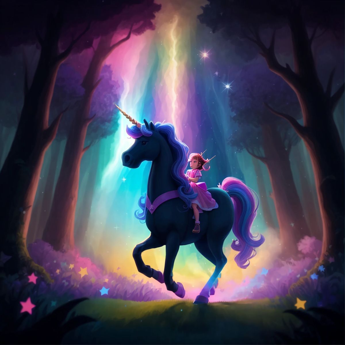 Childbook.ai - The Adventures of Millie Glitterhorn, the Unicorn Princess