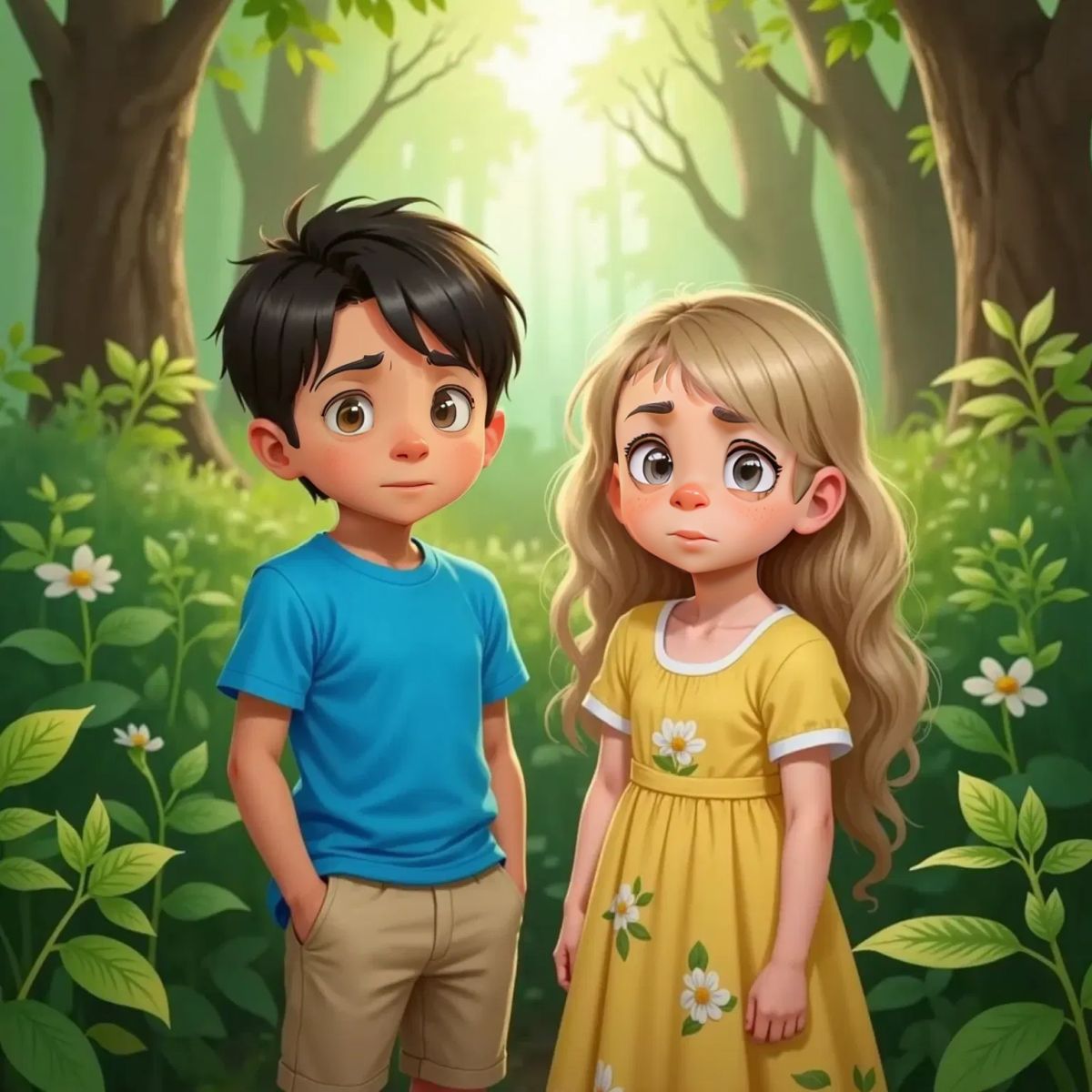 Childbook.ai - Mario, Anna, and the Friendly Wolf