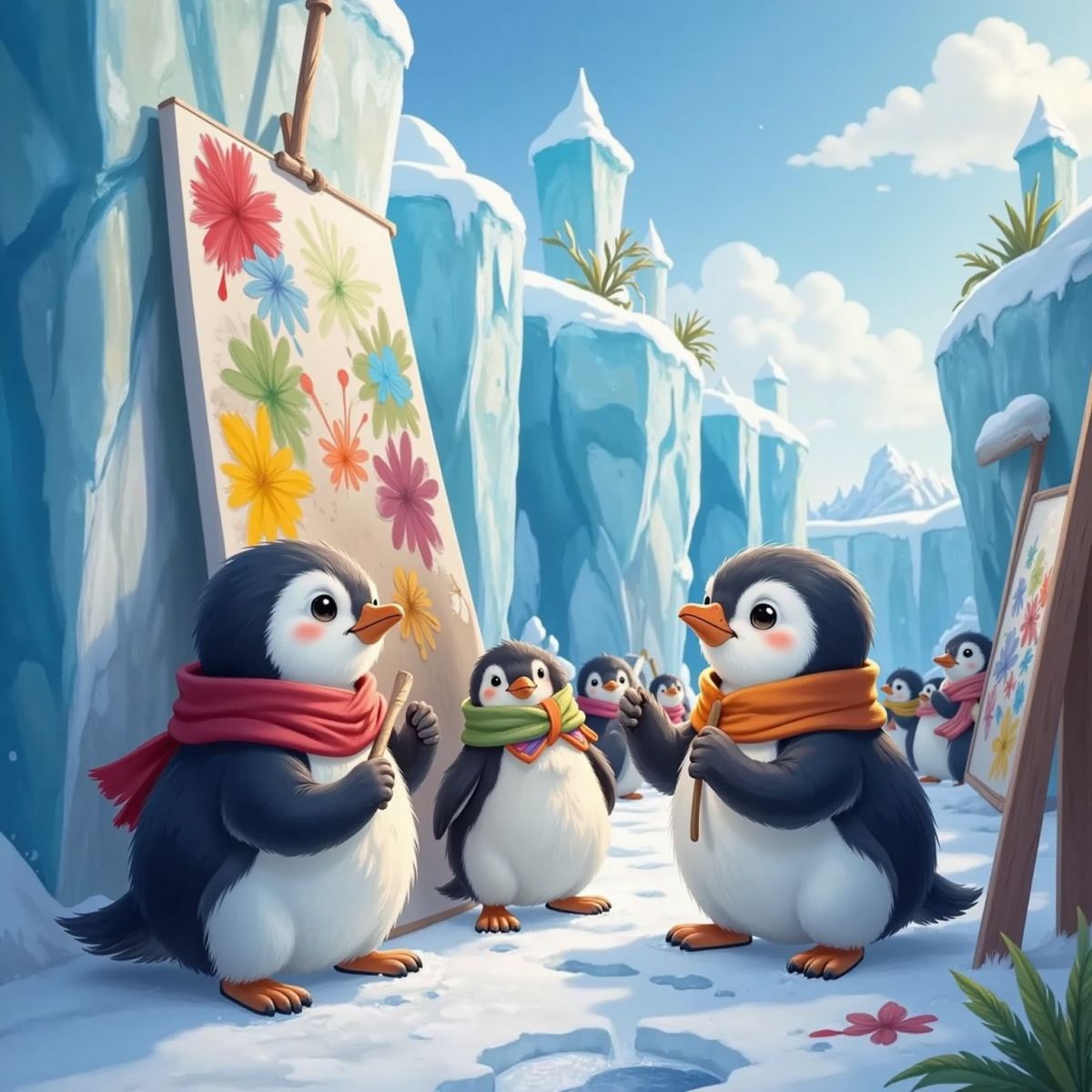 Childbook.ai - The Penguin Who Loved to Paint: A Colorful Arctic ...