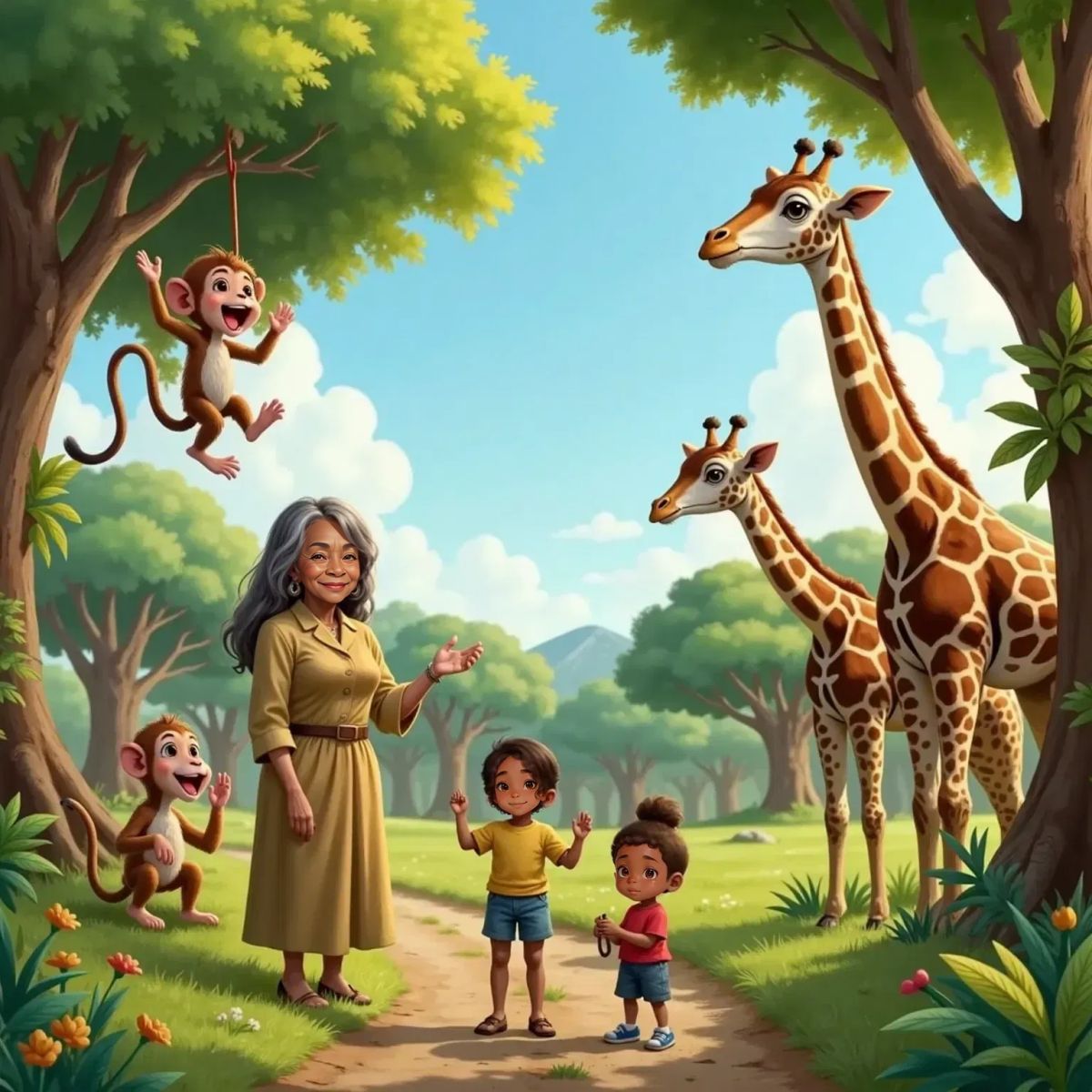 Childbook.ai - Thandeka and Siphesihle's trip to zoo