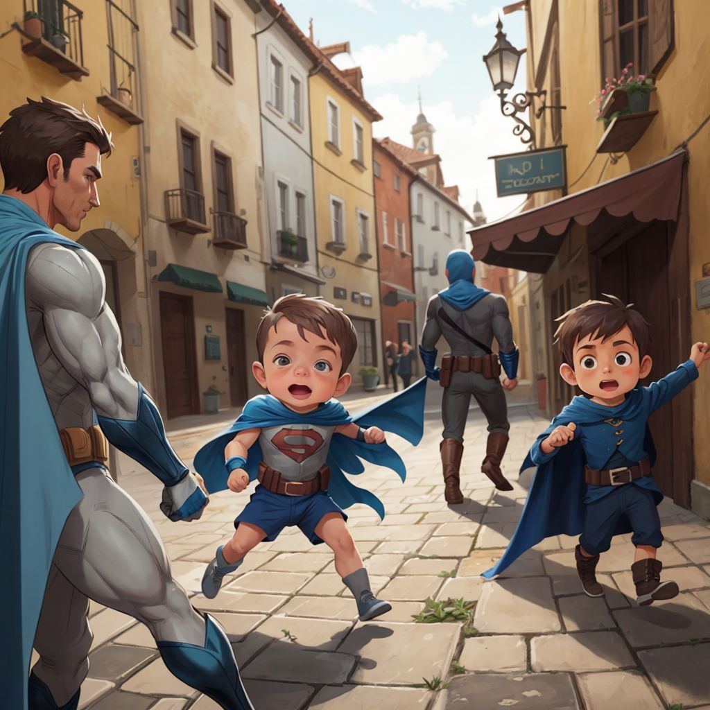 Childbook.ai - John Jr and Batman