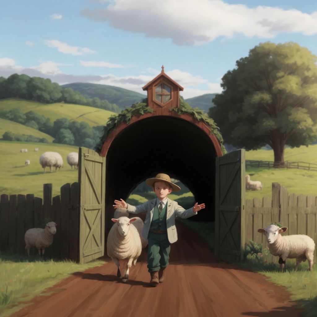 Childbook.ai - Lachie The Stockie Goes To The Sheep Farm